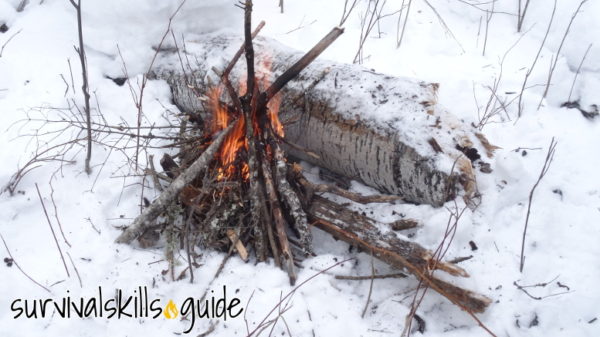 fire-log - Survival Skills Guide